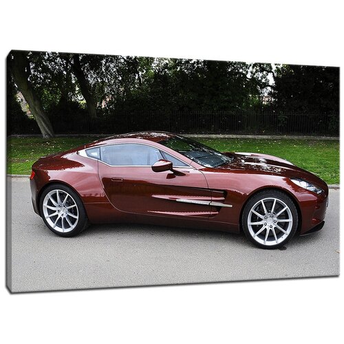 Картина Уютная стена "Бордовый Aston Martin One-77" 100х60 см