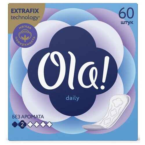 Ola! Прокладки гигиенические, Daily, ежедневные, 60 шт.