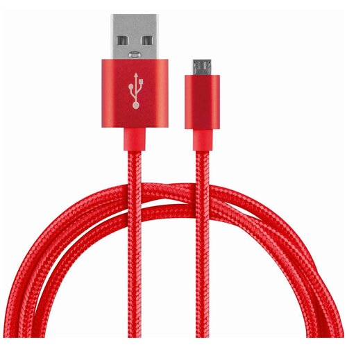 Кабель Energy USB - MicroUSB, 1 м, красный