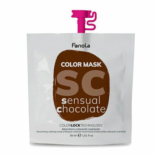 Оттеночная маска для волос шоколадная 30 мл FANOLA Color Mask SENSUAL CHOCOLATE 30 мл