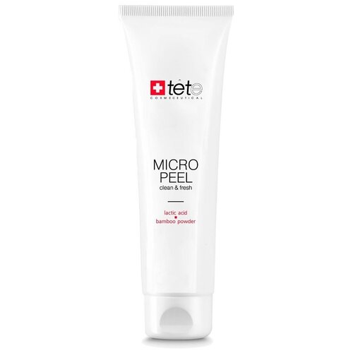TETe Cosmeceutical Маска-эксфолиант Micro Peel с молочной и гликолевой кислотами и бамбуковой пудрой, 200 мл