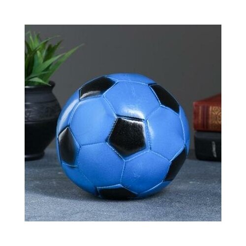 Копилка"Мяч" 15см сине-черный Хорошие сувениры 2224129 .