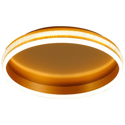 Потолочный светильник Feron 41694, 80 Вт, кол-во ламп: 1 шт., кол-во светодиодов: 1 шт., 3000 К, цвет арматуры: золотой, цвет плафона: белый