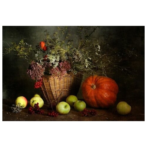 Постер на холсте Осенний натюрморт (Autumn Still Life) 60см. x 40см.