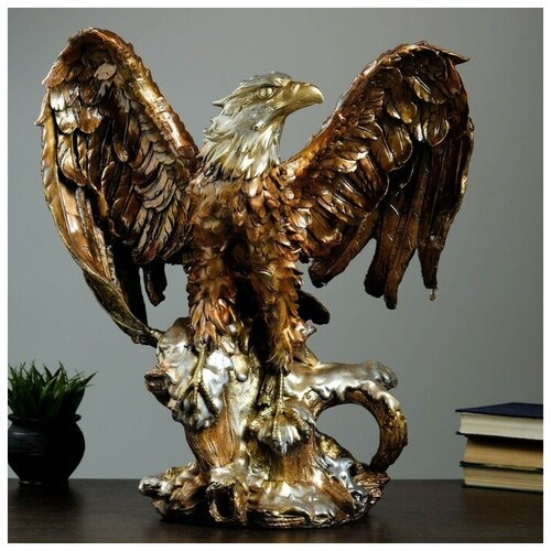 Фигура "Орел большой с крыльями" бронза, 52х37х57см