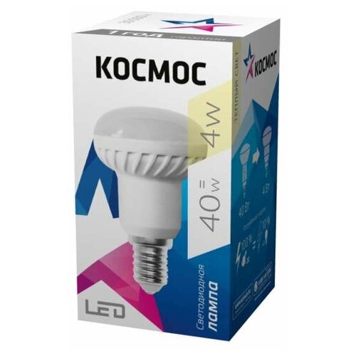 Лампа светодиодная R39 4Вт 220В E14 3000К Космос Lksm_LED4wR39E1430 (3шт.)