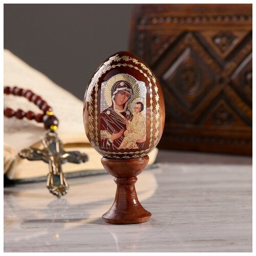 Freshline Сувенир Яйцо на подставке икона "Божья Матерь Тихвинская"
