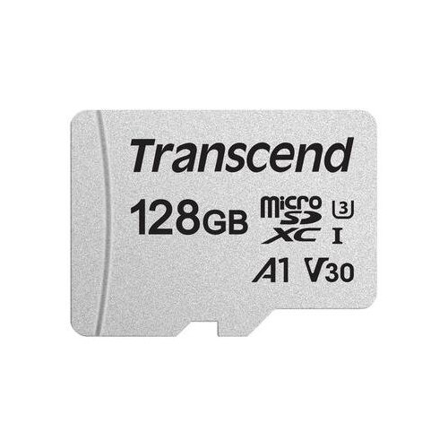 Карта памяти 128 ГБ micro SDXC Transcend TS128GUSD300S-A Class 10 UHS-I U3