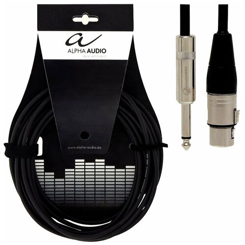 Alpha Audio Pro Line кабель микрофонный XLR(f) - Jack 6,3 (моно) 6 м.