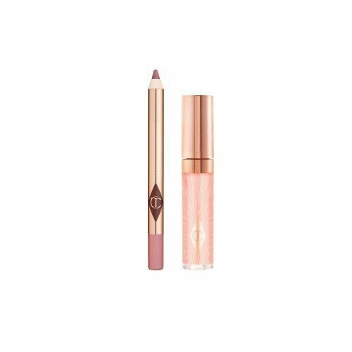 Charlotte Tilbury Волшебный набор мини-блеска для губ и карандаша для губ Glossy Lip Duo (Fresh Pink)