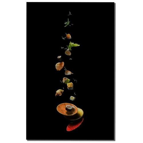 Картина на рельефной доске интерьер кафе ресторан суши роллы - 5522
