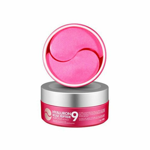 MEDI PEEL Патчи с пептидами и болгарской розой Hyaluron Rose Peptide 9 Ampoule Eye Patch