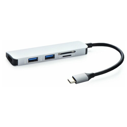 Хаб USB Gurdini USB-C Expander to HDMI 4K +2xUSB 3.0 +CardReader для APPLE MacBook Graphite 910069