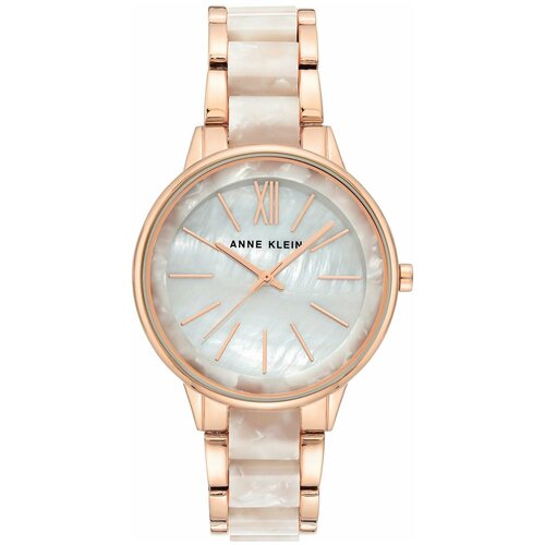 Наручные часы ANNE KLEIN Plastic 1412RGWT, розовый, золотой