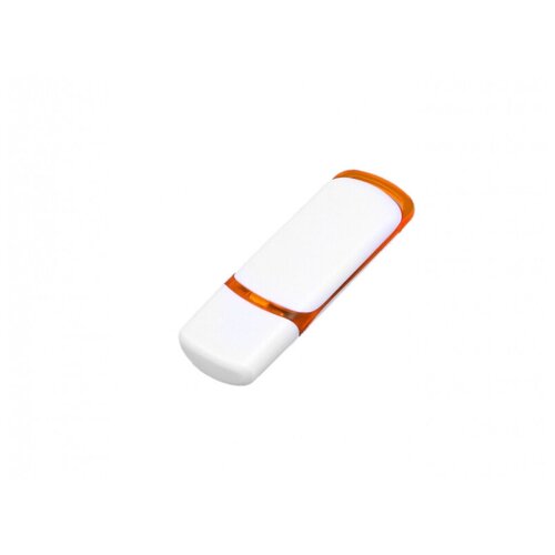 Промо флешка пластиковая с цветными вставками (64 Гб / GB USB 3.0 Оранжевый/Orange 003 Астер "Aster" S412)