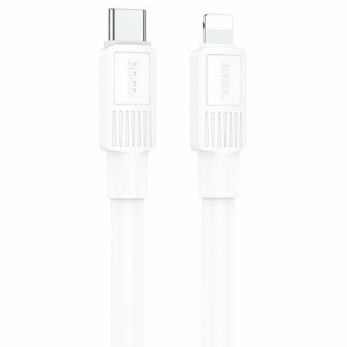 Кабель USB-C HOCO X84 Solid Type-C - Lightning, 2.4А, 20W, 1 м, белый