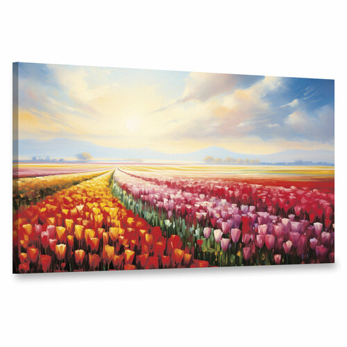 Интерьерная картина 100х60 "Тюльпаны"