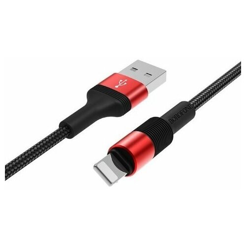 Кабель USB Micro USB BX21 1M Borofone черно-красный