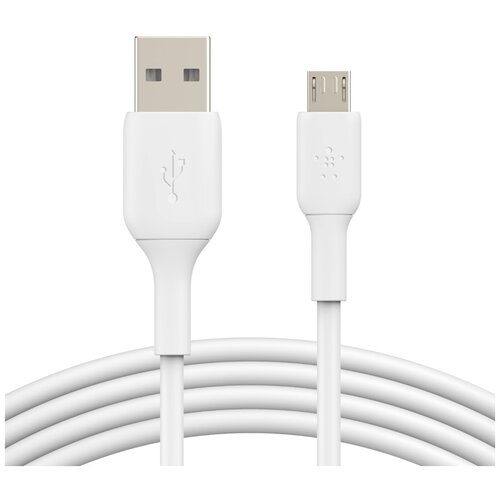 Кабель Belkin Boost Charge USB-A - Micro-USB Cable, 1 м, 1 шт., белый