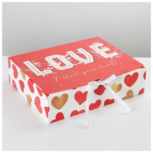 Коробка складная подарочная «LOVE», 31 × 24,5 × 9 см