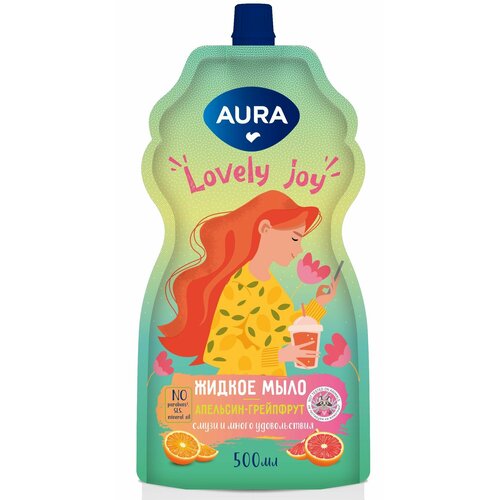Жидкое мыло AURA Апельсин-Грейпфрут 500мл