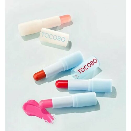 Tocobo Бальзам для губ Glass tinted lip balm 001 Coral Water, 3.5 г