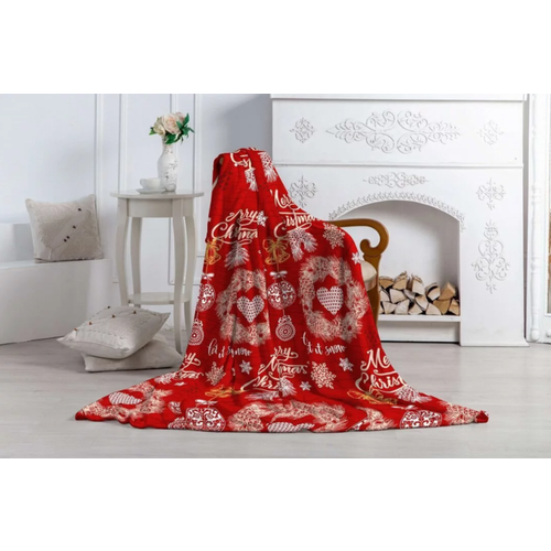 Плед "Alice Textile" Рождество, 220х200 см, аэрософт
