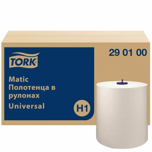 Полотенца бумажные рулонные Tork Universal Soft Matic, система H1, 1 сл, 280 метров, 1 рулон (арт: 290100)