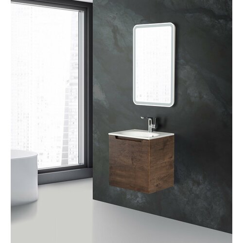 Тумба под раковину подвесная с одним ящиком 496x392x400 BelBagno Rovere Moro ETNA-500-1C-SO-RW-P