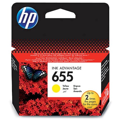 Картридж ориг. HP CZ112AE (№655) желтый для DeskJet IA 3525/4615/4625/5525/6525 (600стр)