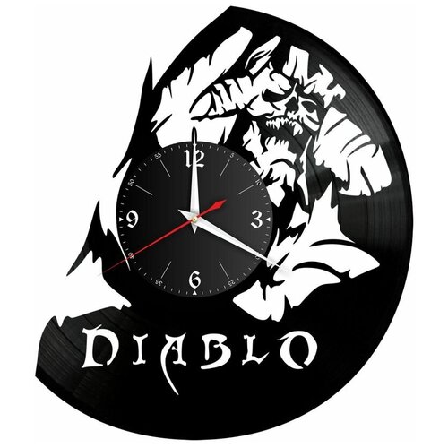 Часы из винила Redlaser "Игра Diablo, диабло" VW-10556