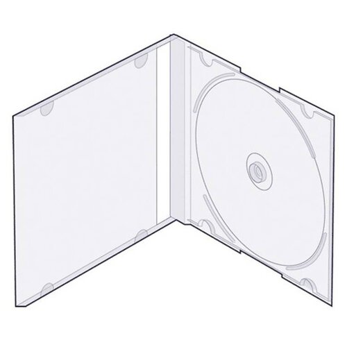 Бокс для CD-дисков VS Slim Box, 5 шт, прозрачный (CDB-sl-T5)