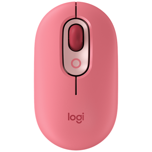 Мышь беспроводная Logitech POP Mouse with emoji розовый USB + Bluetooth