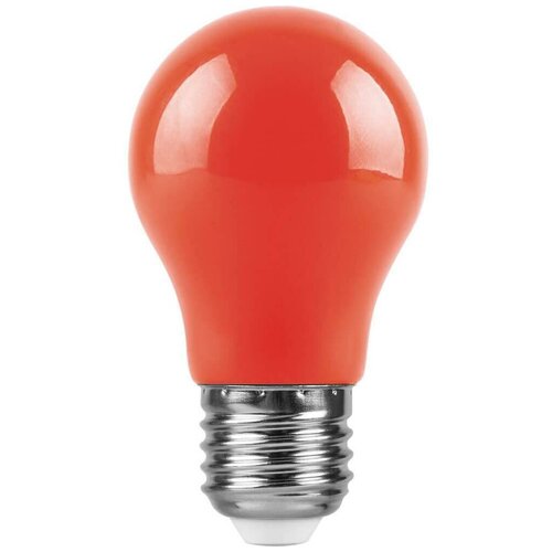 Feron (10 шт.) Лампа светодиодная Feron E27 3W красный Шар Матовая LB-375 25924