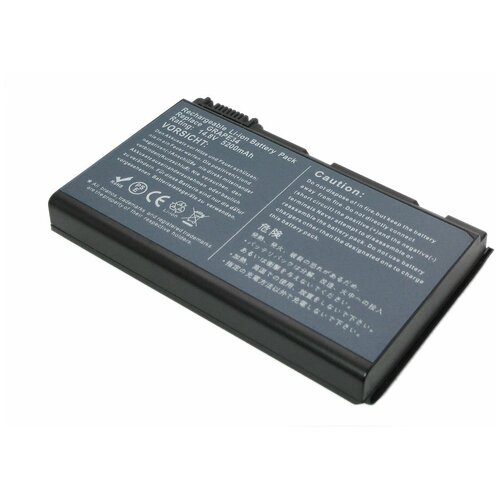 Аккумуляторная батарея для ноутбука Acer Extensa 5200 5600 TM 5300 5700 14.4V 5200mAh OEM черная