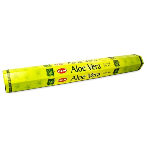 HEM Ароматические палочки Aloe Vera, 1 уп. , 30 г, 20 шт., желтый