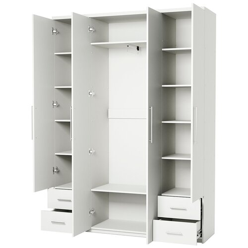 Шкаф четырехдверный Шарм-Дизайн Мелодия МКЯ2-43 160х45х240 белый