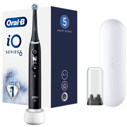  Электрическая зубная щетка Oral-B iO 6, черный