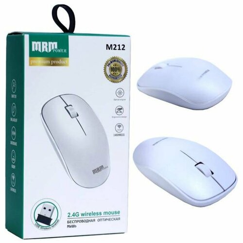 Мышь беспроводная Mrm-Power M212 - белый