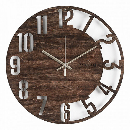 Часы настенные 3502-001 деревянные круглые «Легкость»