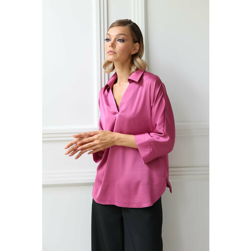 Блуза  Looklikecat, размер 50, фиолетовый