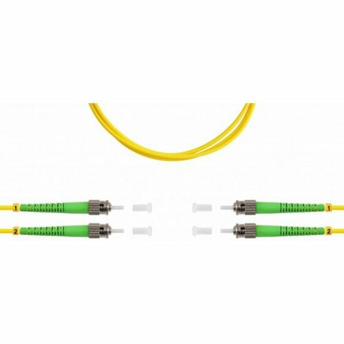 Патч-корд оптический Toplan , дуплексный, ST/APC-ST/APC, SM 9/125, 3 м, LSZH