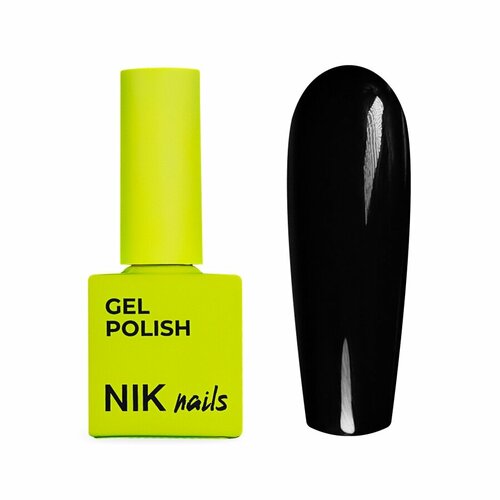 Гель-лак NIK nails Black 10 g