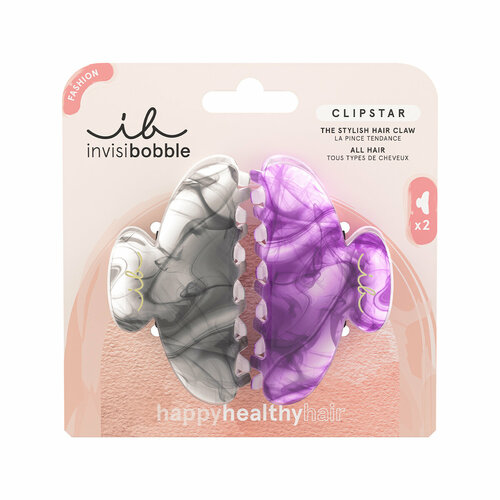 CLIPSTAR My Rainboo заколка-крабик для волос Invisibobble (размер M) 2 шт
