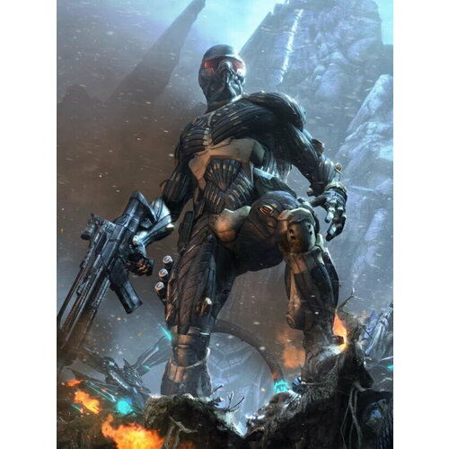Плакат, постер на бумаге Crysis/Крайзис/игровые/игра/компьютерные герои персонажи. Размер 30 х 42 см