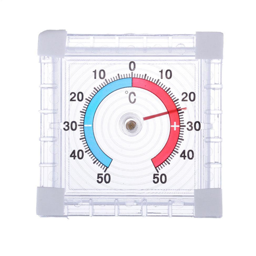 Термометр уличный оконный биметаллический, квадратный