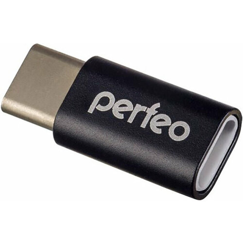 Кабель-переходник (адаптер) Адаптер Perfeo micro USB adapter with Type-C (PF-VI-O005 Black)