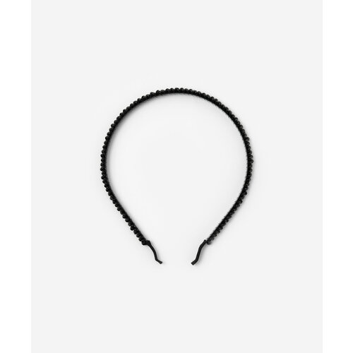 Ободок для волос с декором из бисера чёрный для девочки Gulliver, р. one size, мод. 224GSGA1005