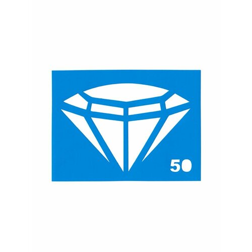 Трафарет для боди-арт синий, 7х9см (050), IRISK professional, Д215-05
