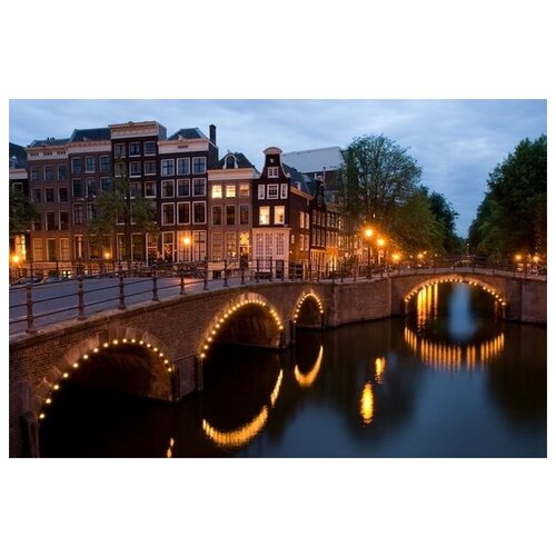 Постер на холсте Амстердам (Amsterdam) №21 60см. x 40см.